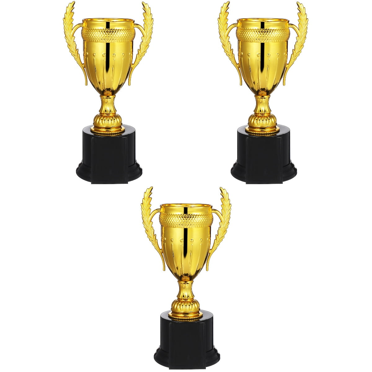 WORGEOUS 3pcs Golden Trophy Plastic Trophy Cup Award Trophy Party ...