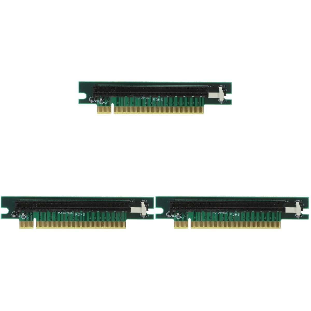 WORGEOUS 3pcs Gpu Riser Adapter Card 90 Degree Pci Express Extension ...