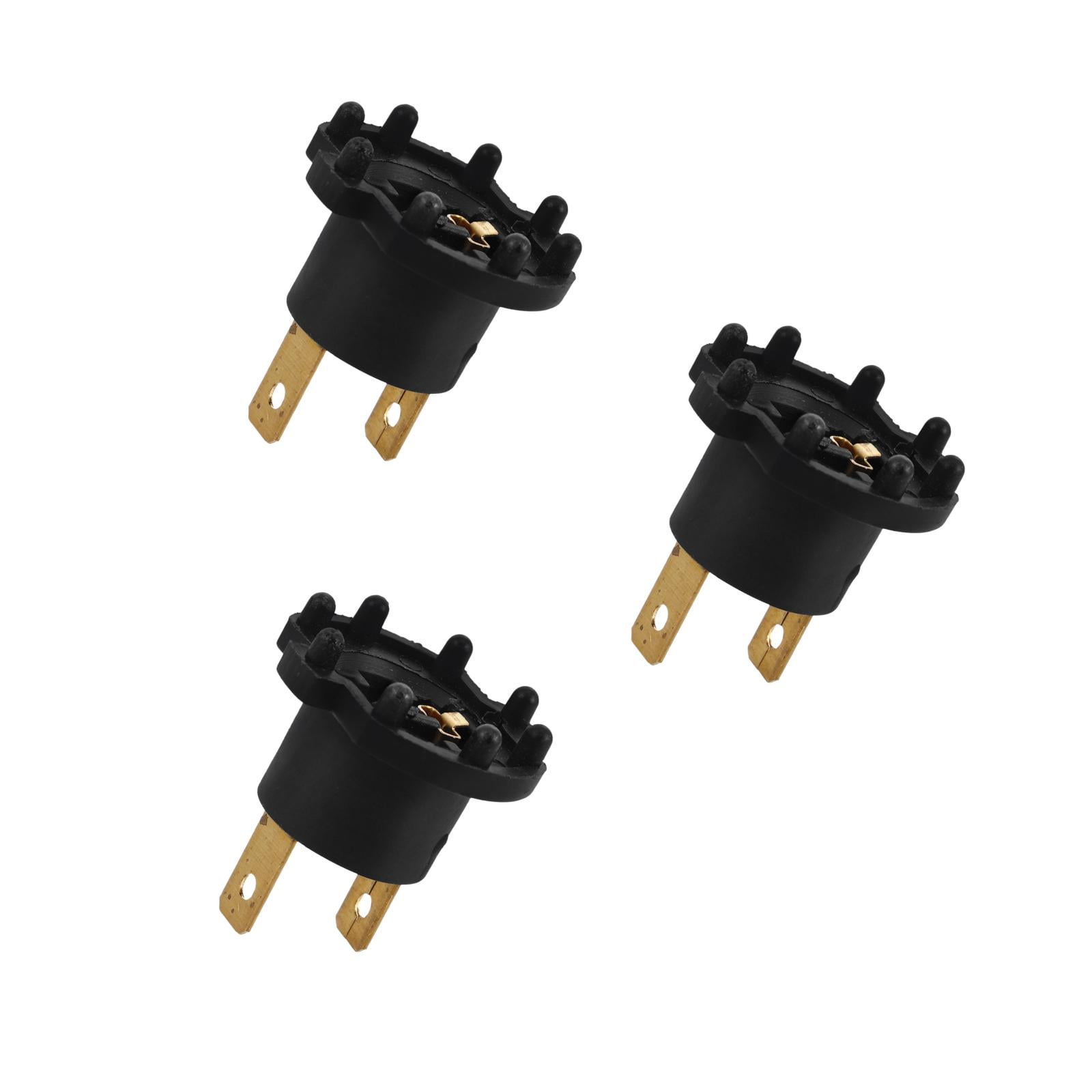 WORGEOUS 3pcs Headlight Socket Holder With Pins H7 Auto Bulb Holder Car ...