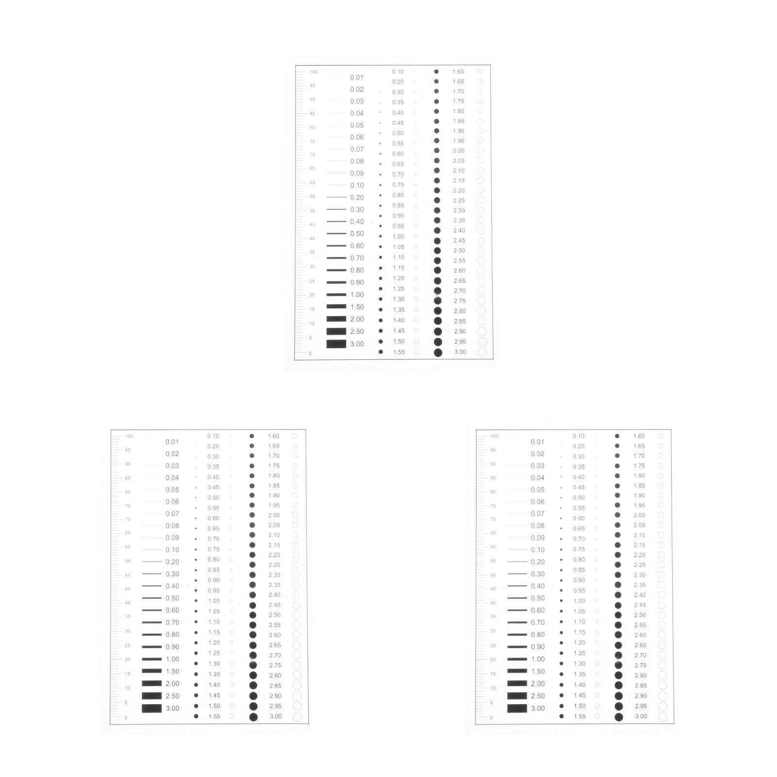 WORGEOUS 3pcs High Precision Flaw Detection Gauge Line Width Defect ...