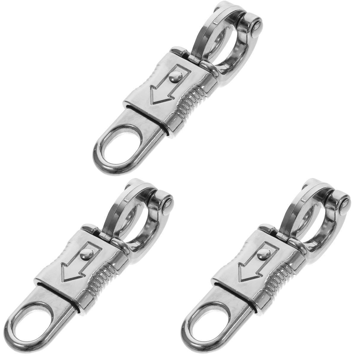 WORGEOUS 3pcs Hook 102mm Snap With Fixed-eye Quick Release Riding Snap ...