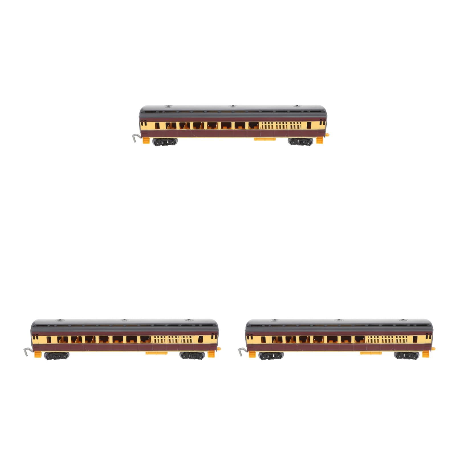 WORGEOUS 3pcs Mini Trains Toys Model Passenger Compartment Replacement ...