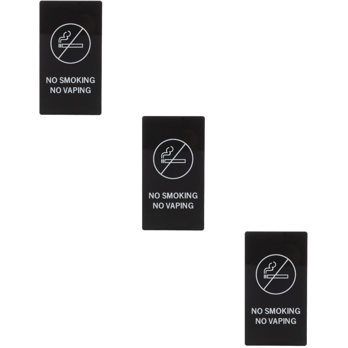 WORGEOUS 3pcs No Smoking Notice Board Toilet Smoking Warning Sign No ...