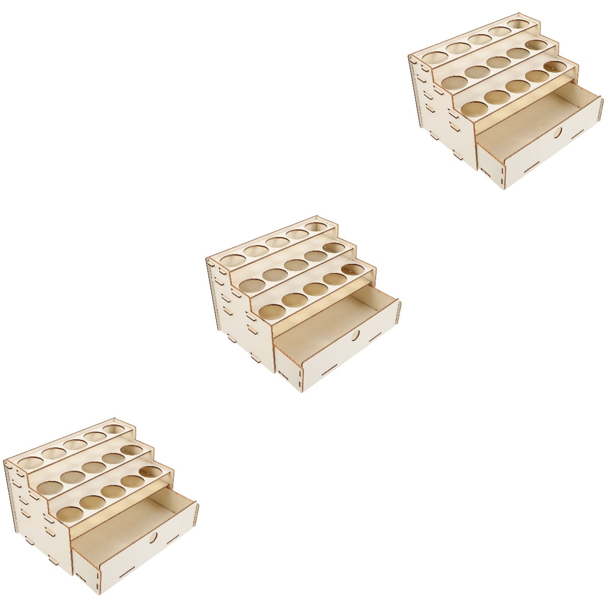 WORGEOUS 3pcs Paints Tool Storage Rack Pigment Bottle Organizer Pigment ...