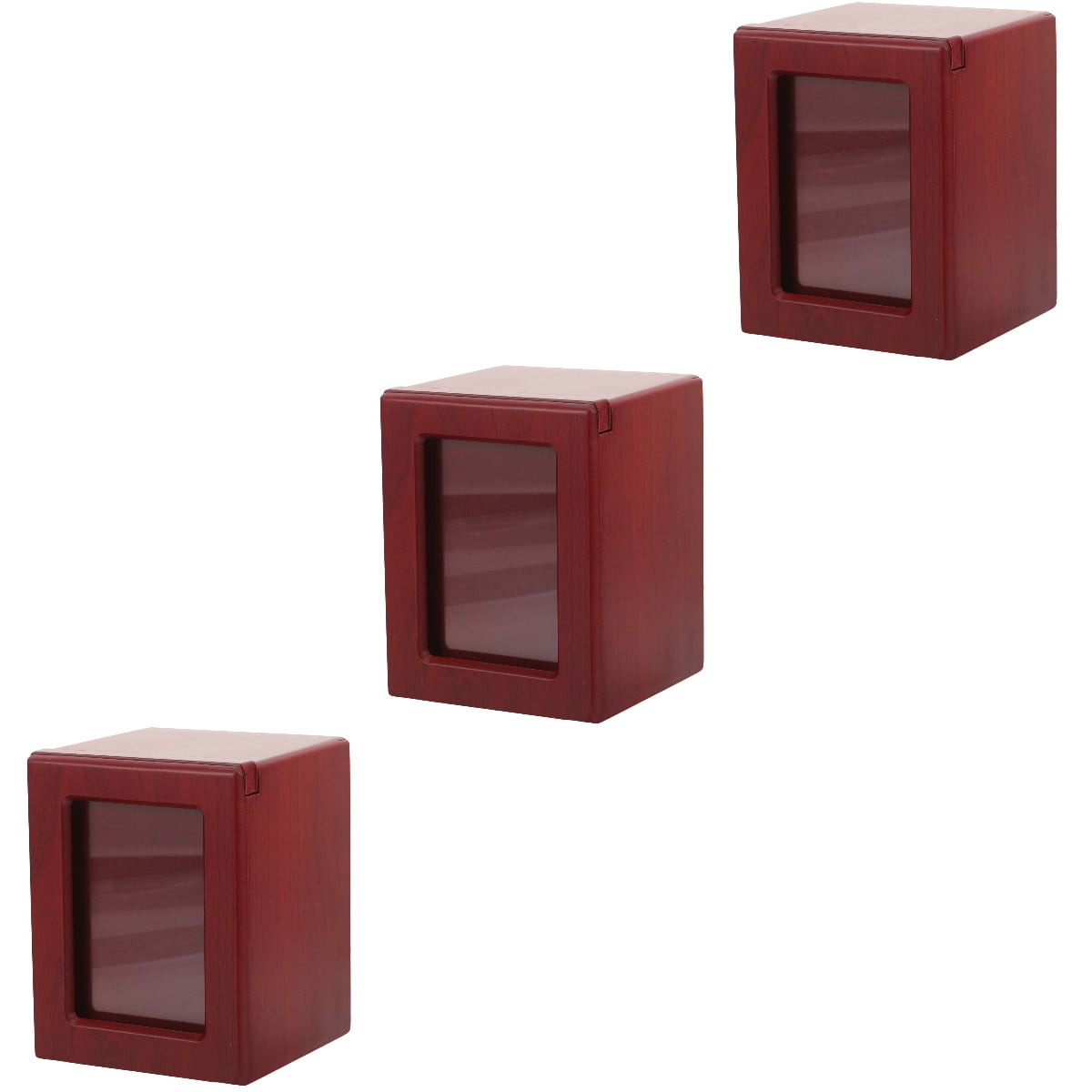 WORGEOUS 3pcs Pet Bone Ash Container Dog Ashes Wooden Memorial ...