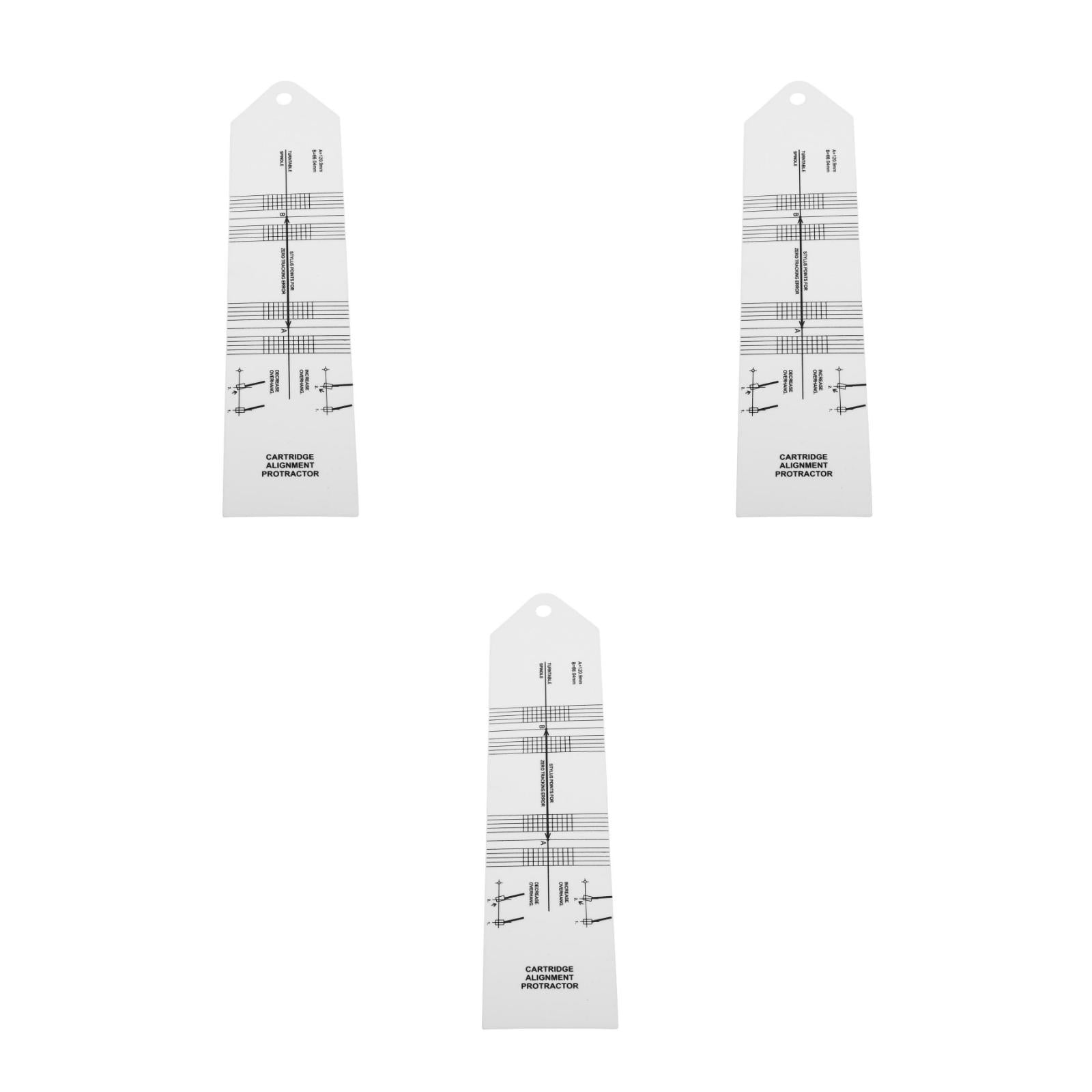 WORGEOUS 3pcs Phono Calibration Tool Vinyl Record Alignment Gauge Vinyl ...