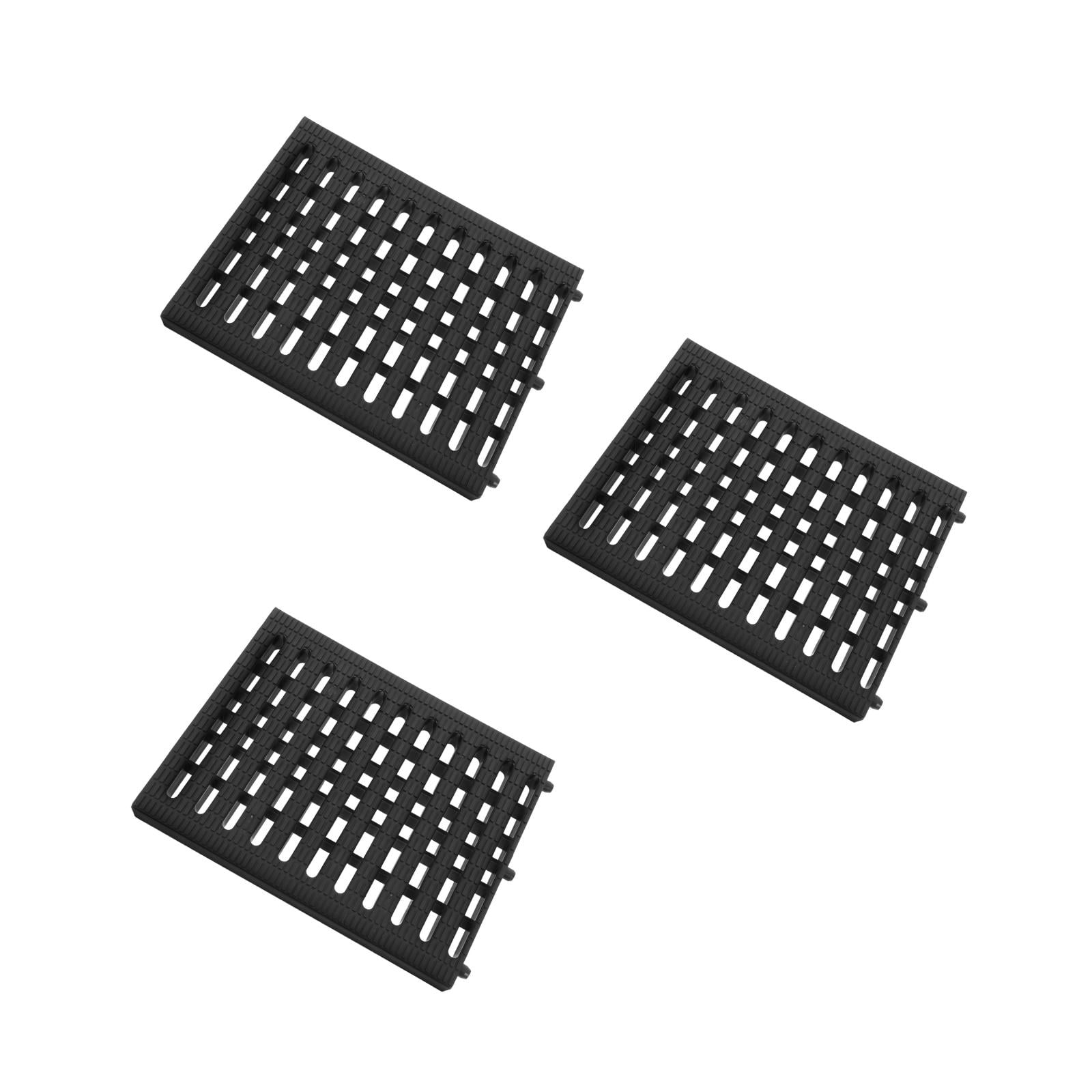 WORGEOUS 3pcs Polymer Plastic Channel Drain Strainer Sewer Cover Plate ...