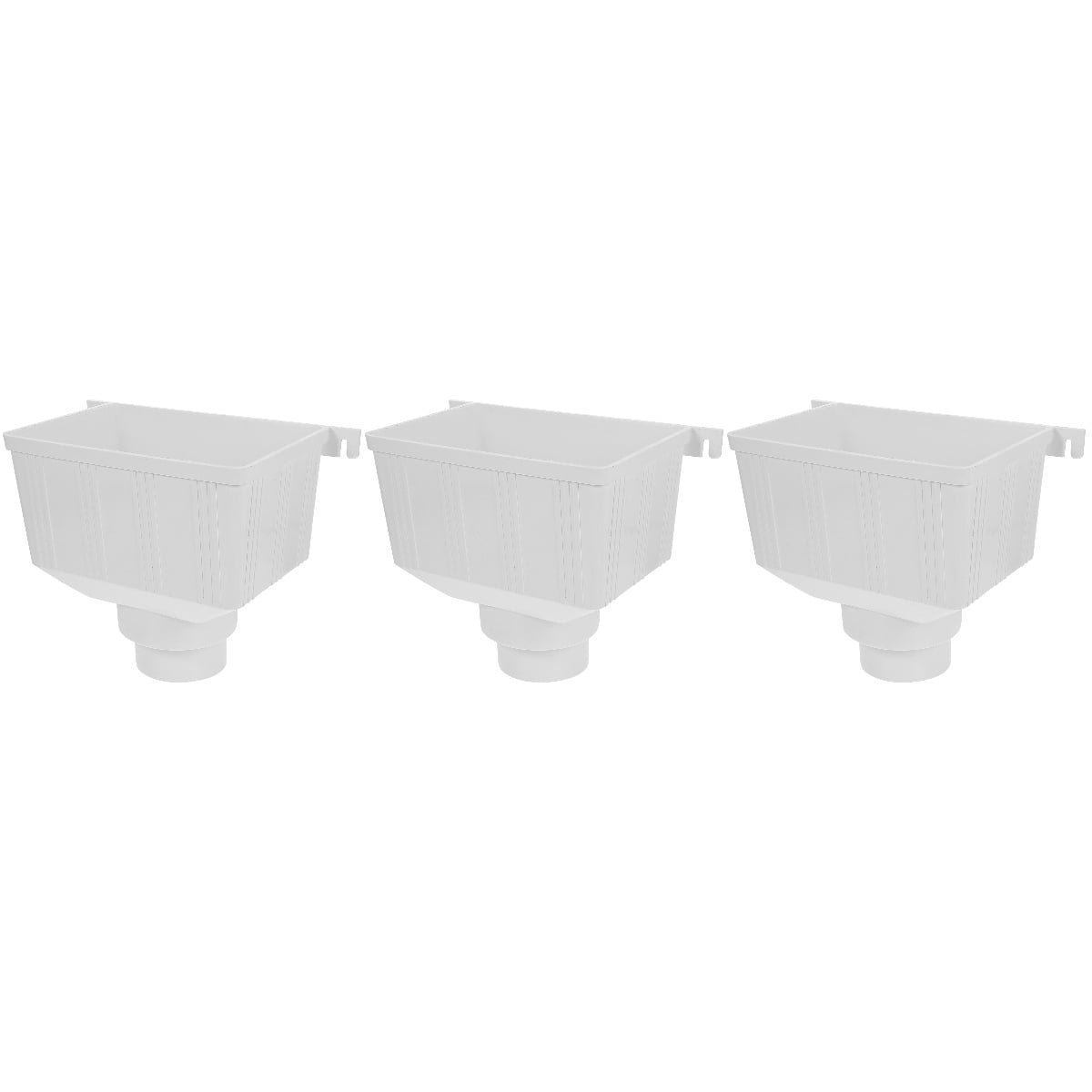 WORGEOUS 3pcs Rain Gutter Barrel Rain Diverter Water Collection Barrel ...