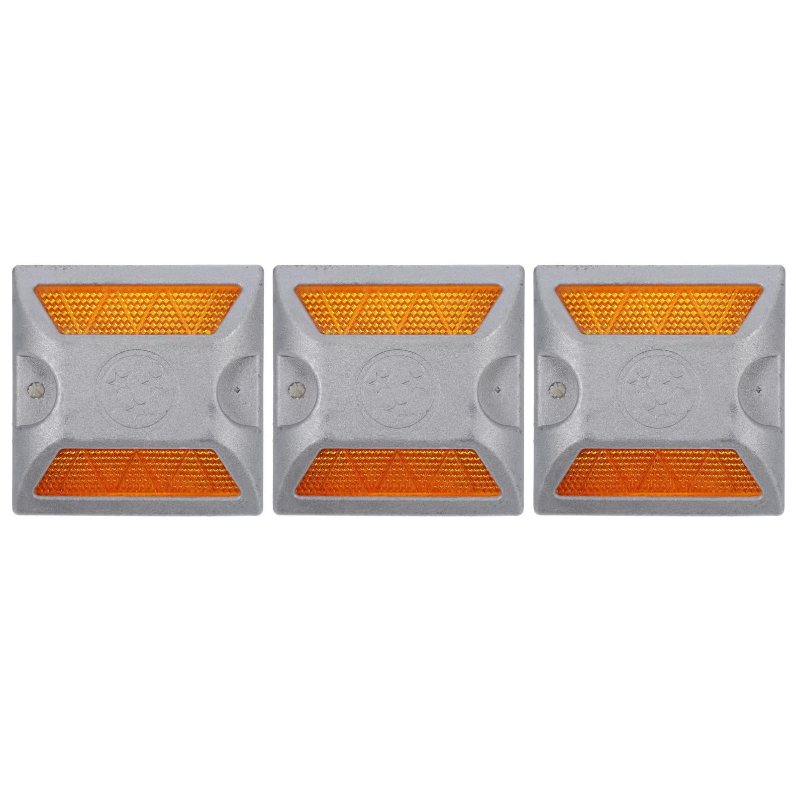 WORGEOUS 3pcs Reflective Road Markers For Driveways And Freeways Raised ...