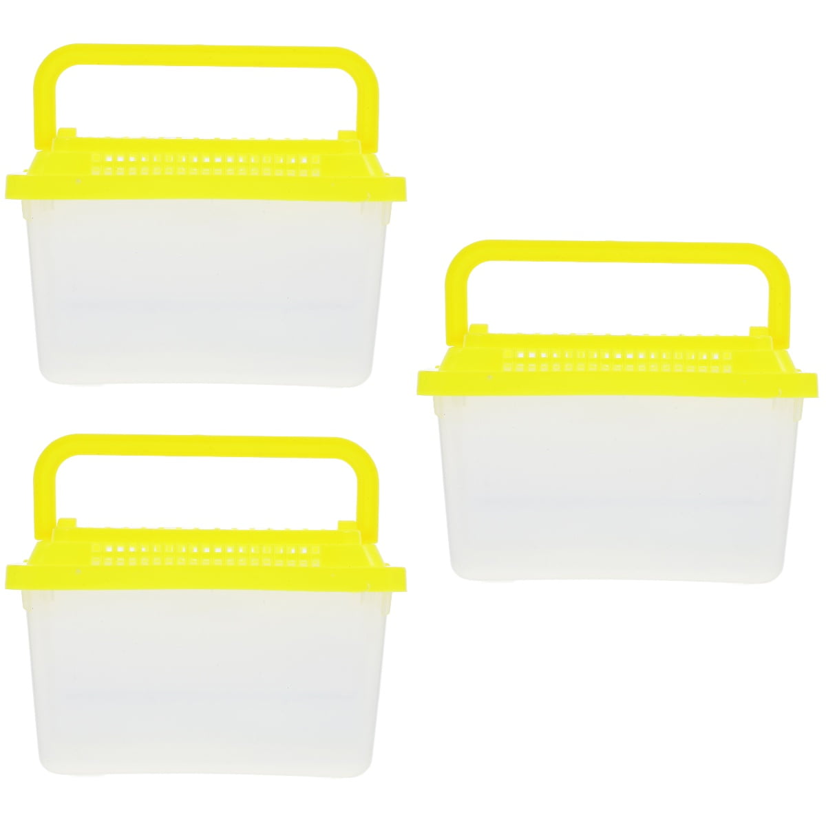 WORGEOUS 3pcs Reptile Tortoise Tank Goldfish Feeding Box Climbing Pet ...