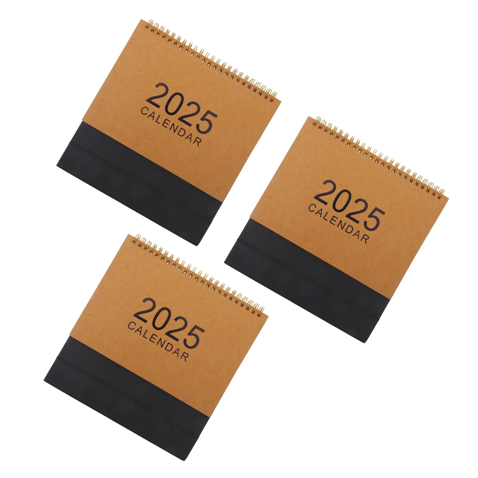 WORGEOUS 3pcs Small Desktop Calendar 2024-2025 Small Standing Calendar ...