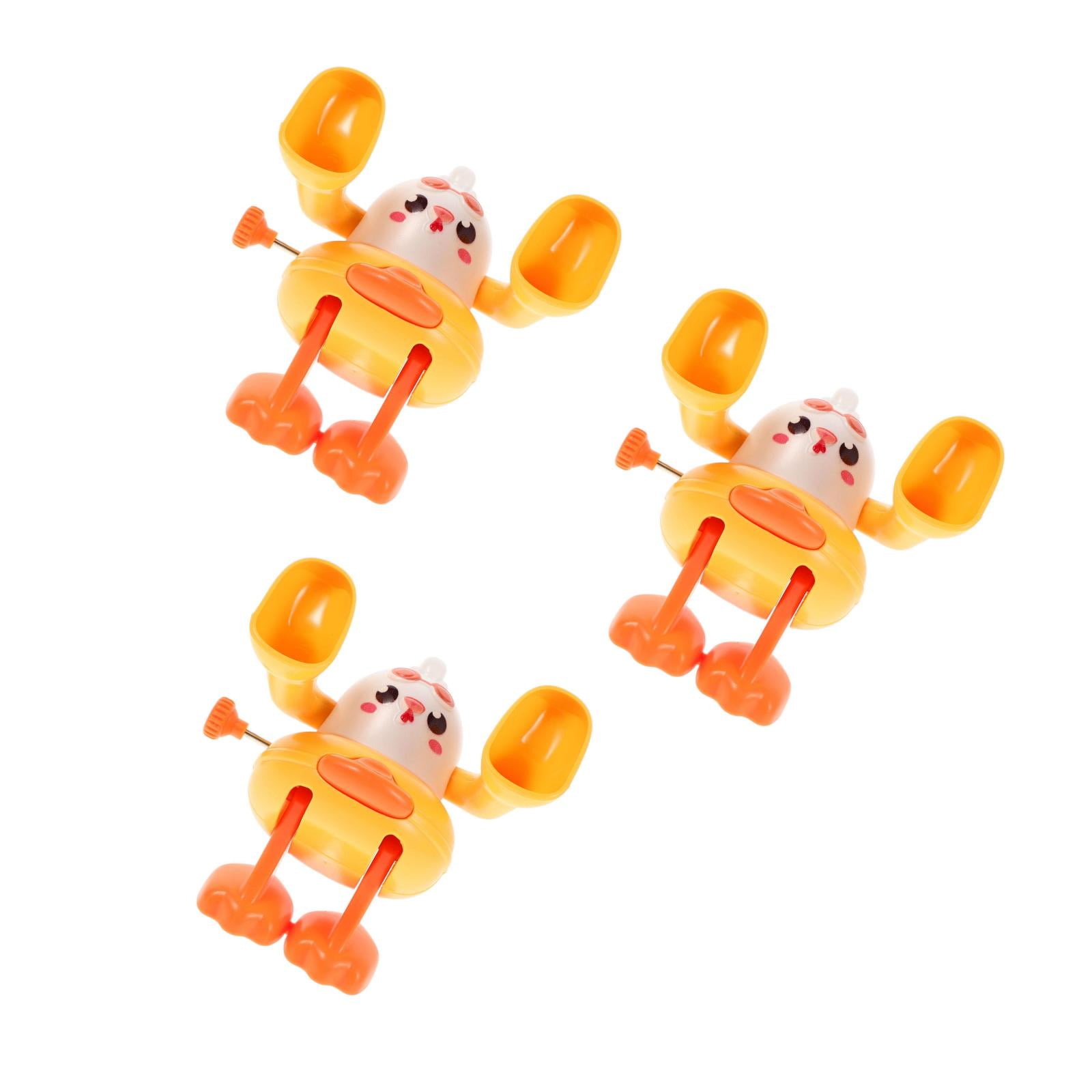 WORGEOUS 3pcs Small Wind Up Chicken Toy Dancing Chicken Toys Plastic ...