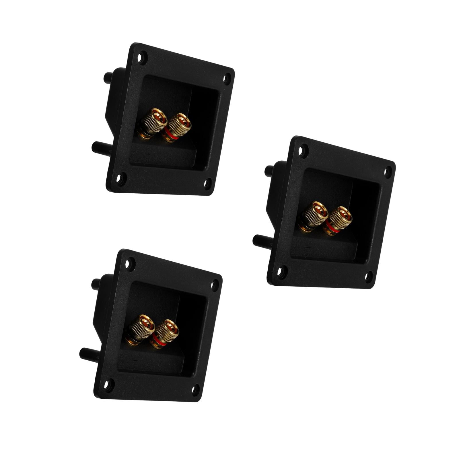 WORGEOUS 3pcs Square 2 Way Speaker Box Terminal Cup Subwoofer Terminal ...