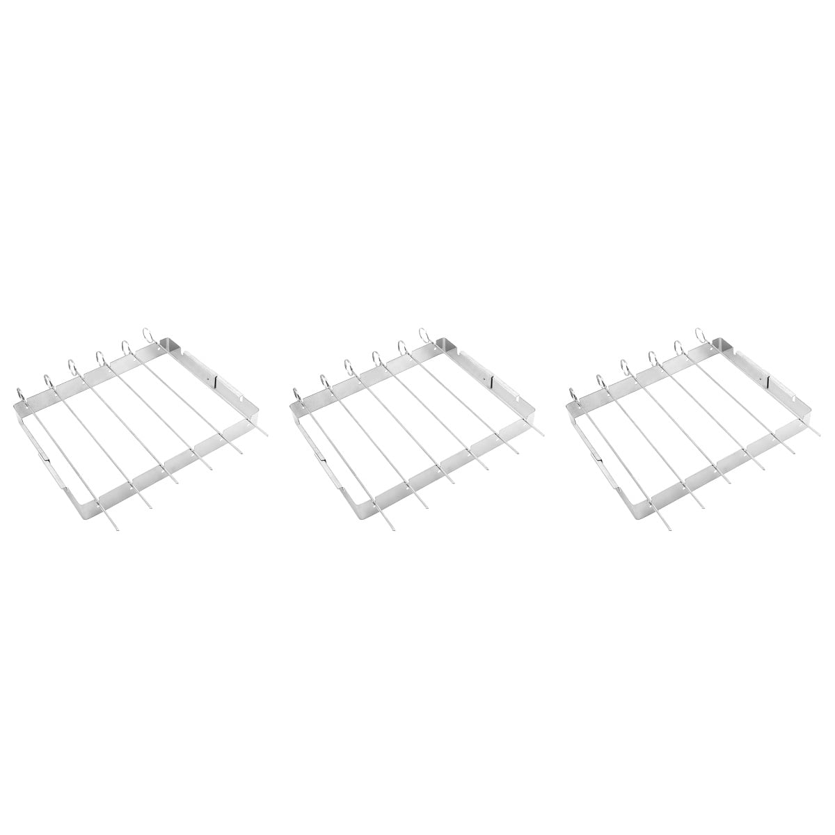 WORGEOUS 3pcs Stainless Steel Simple Grill Outdoor Portable BBQ Grill ...