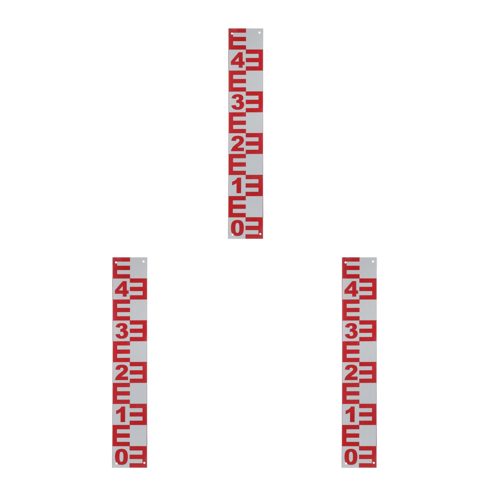 WORGEOUS 3pcs Stainless Steel Water Level Indicators Water Swimming ...