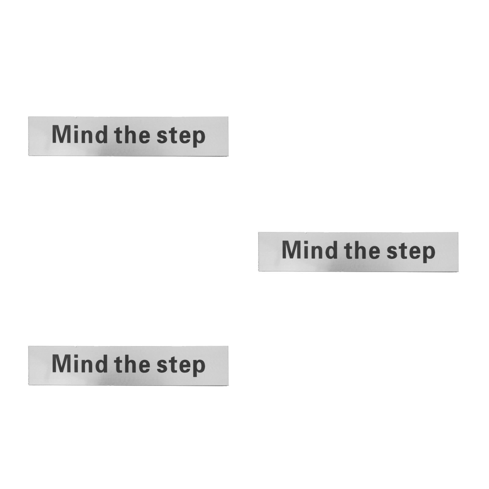 WORGEOUS 3pcs Watch Your Step Sign Caution Mind the Step Warning Boards ...