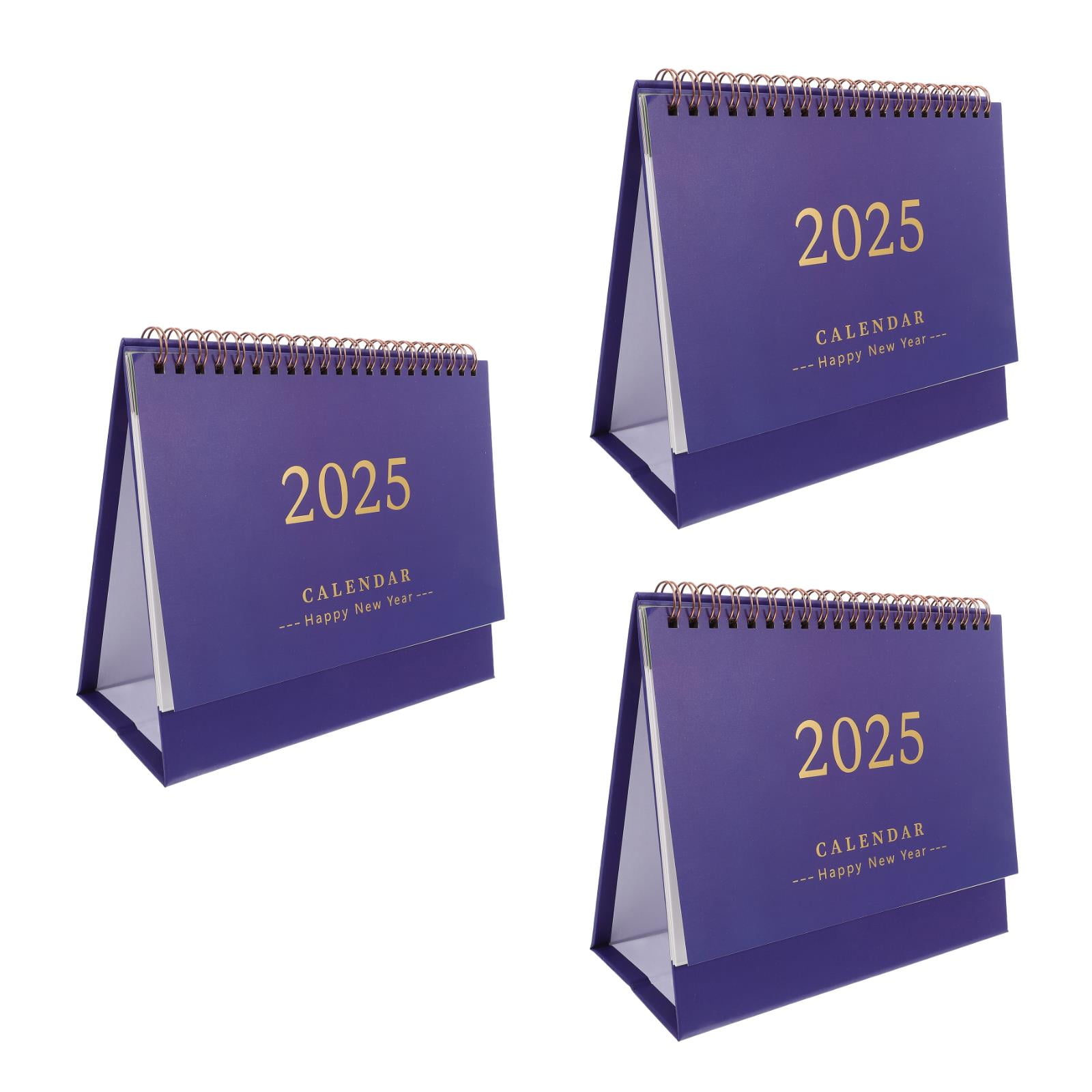 WORGEOUS 3pcs Standing Flip Calendar For Desk 2025 Standing Flip ...