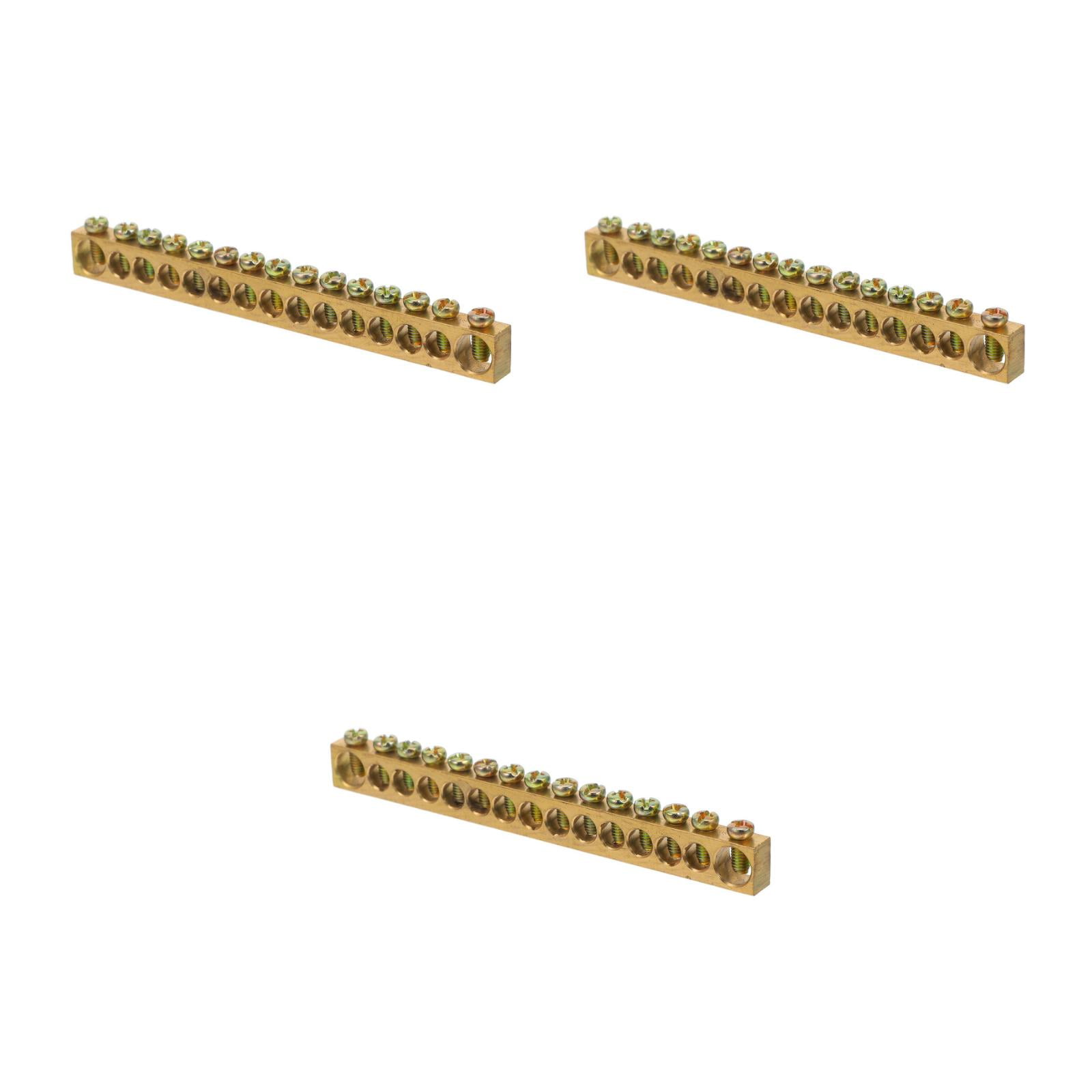 WORGEOUS 3pcs Terminal Bus Bar Distribution Terminal Bus Bar Ground Bar ...