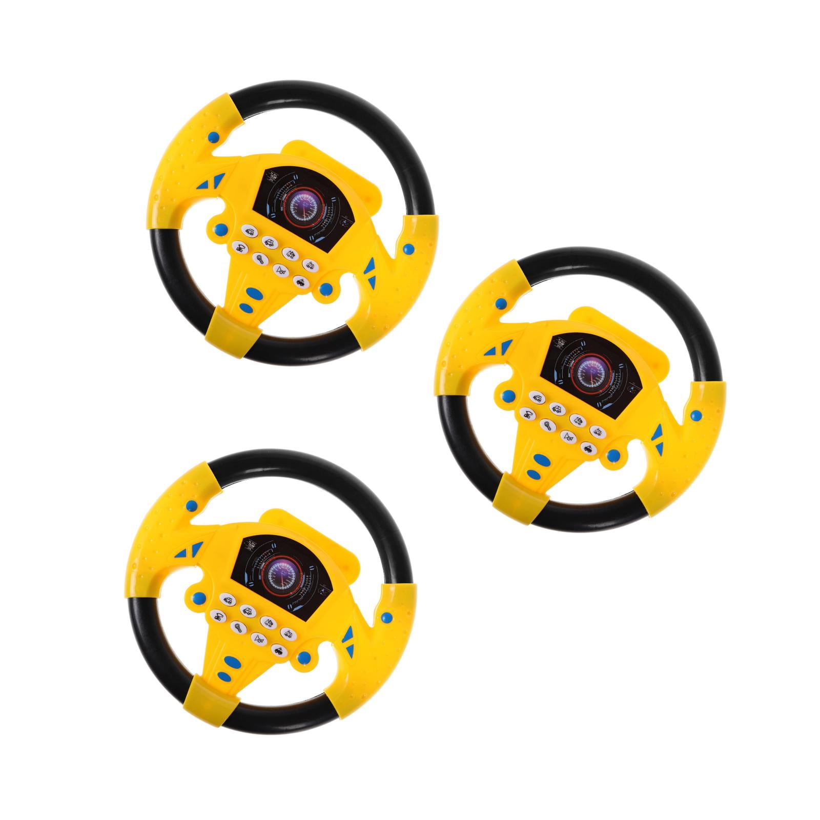 WORGEOUS 3pcs Toddler Steering Wheel Toy For Car Seat Simulation ...
