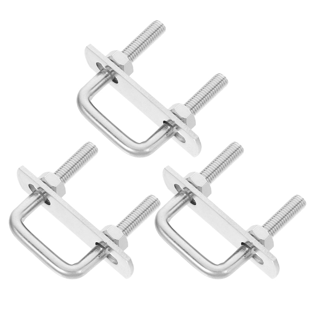 WORGEOUS 3pcs U Shape Bolt U Tube Clamp Bolt U-bolt Fastener Heavy Duty ...
