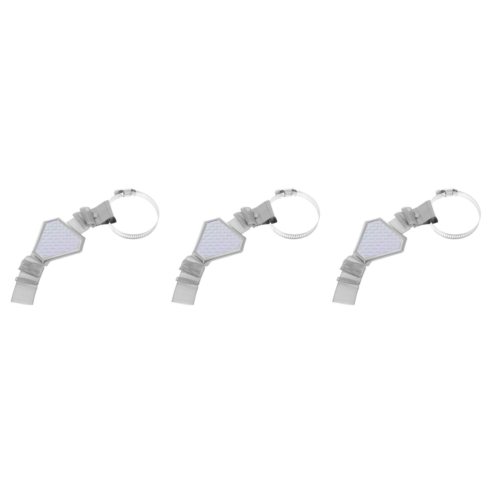 WORGEOUS 3pcs Universal Car Anti-Static Reflective Triangle Strip Earth ...