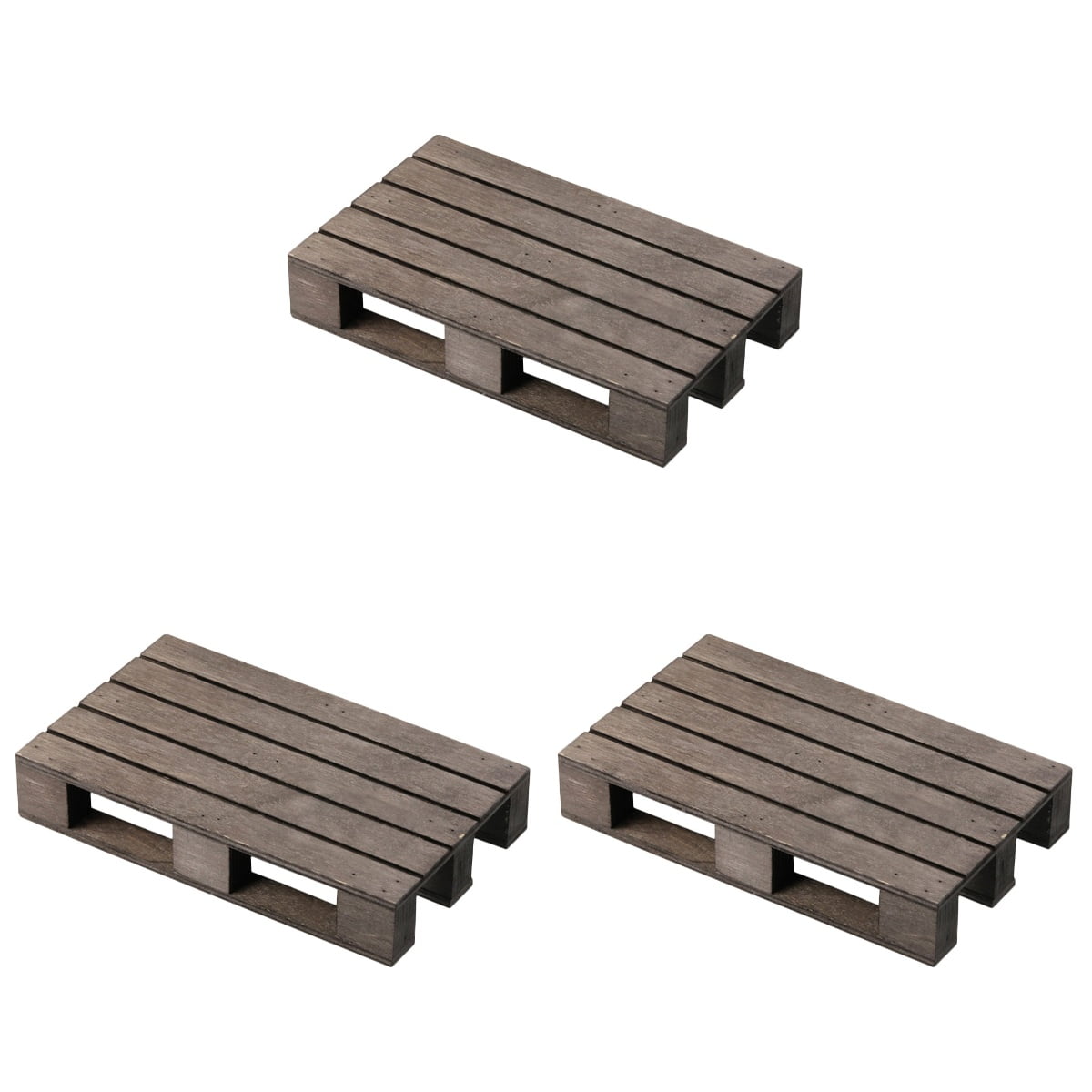 FUEENIRVA Wood Pallet Coaster Heat Insulation for Home and Kitchen 3Pcs ...