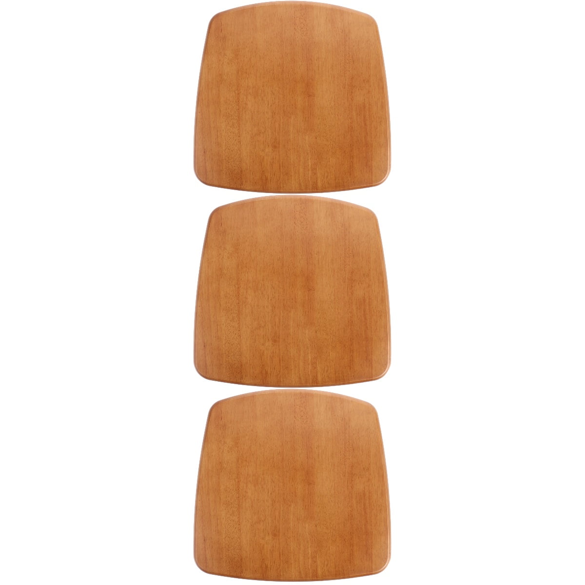 WORGEOUS 3pcs Wooden Seat Office Seat Replacement Dining Chair Wooden ...