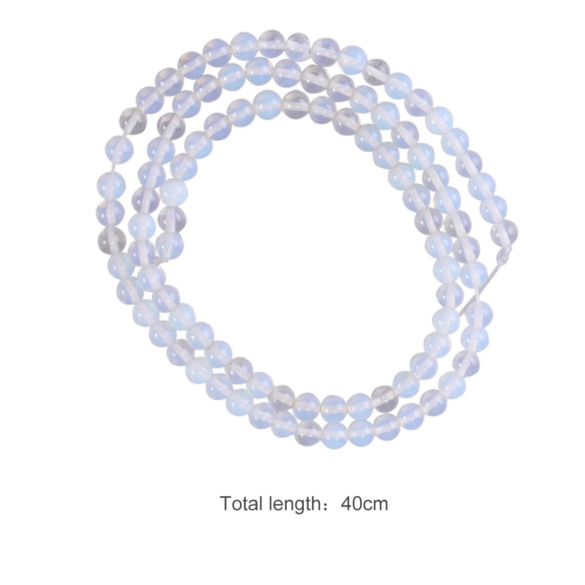 WORGEOUS 4 MM Crystal Glass Beads Opal Stone Pliers Fuse Charms White ...
