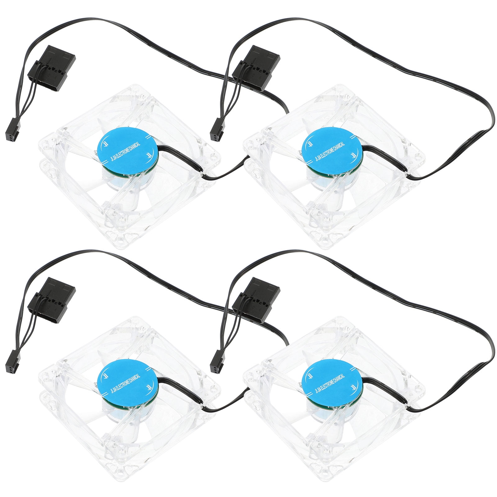 WORGEOUS 4 PCS Chassis Cooling Fan Desktop Computer Radiator Cooler ...