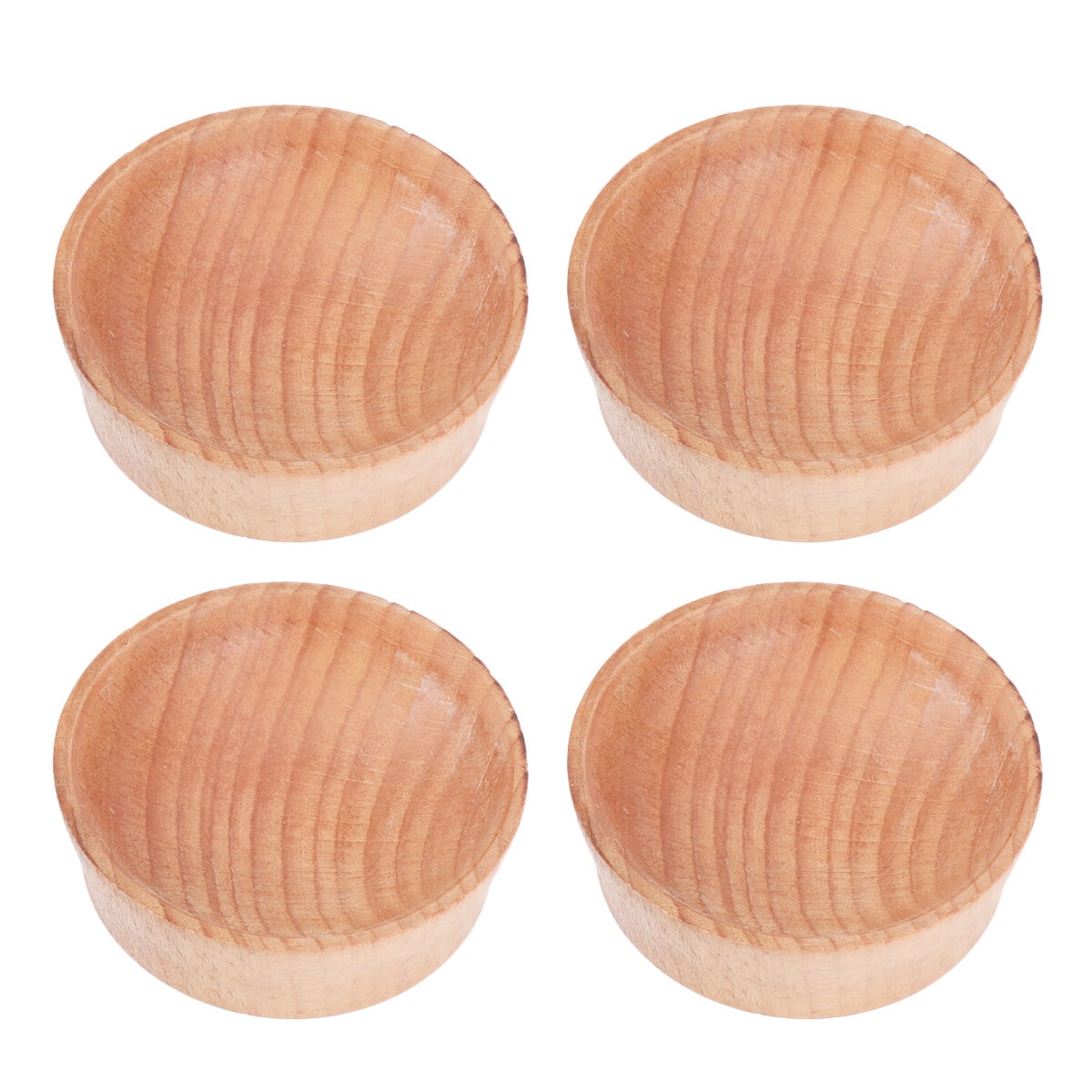 WORGEOUS 4 PCS Condiment Plate Vinegar Bowl Soy Sauce Dipping Dish ...