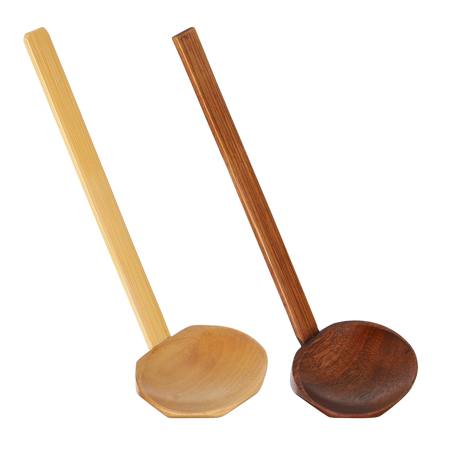 WORGEOUS 4 PCS Hotpot Wood Soup Ladle Multi-purpose Soup Ladle Natural ...