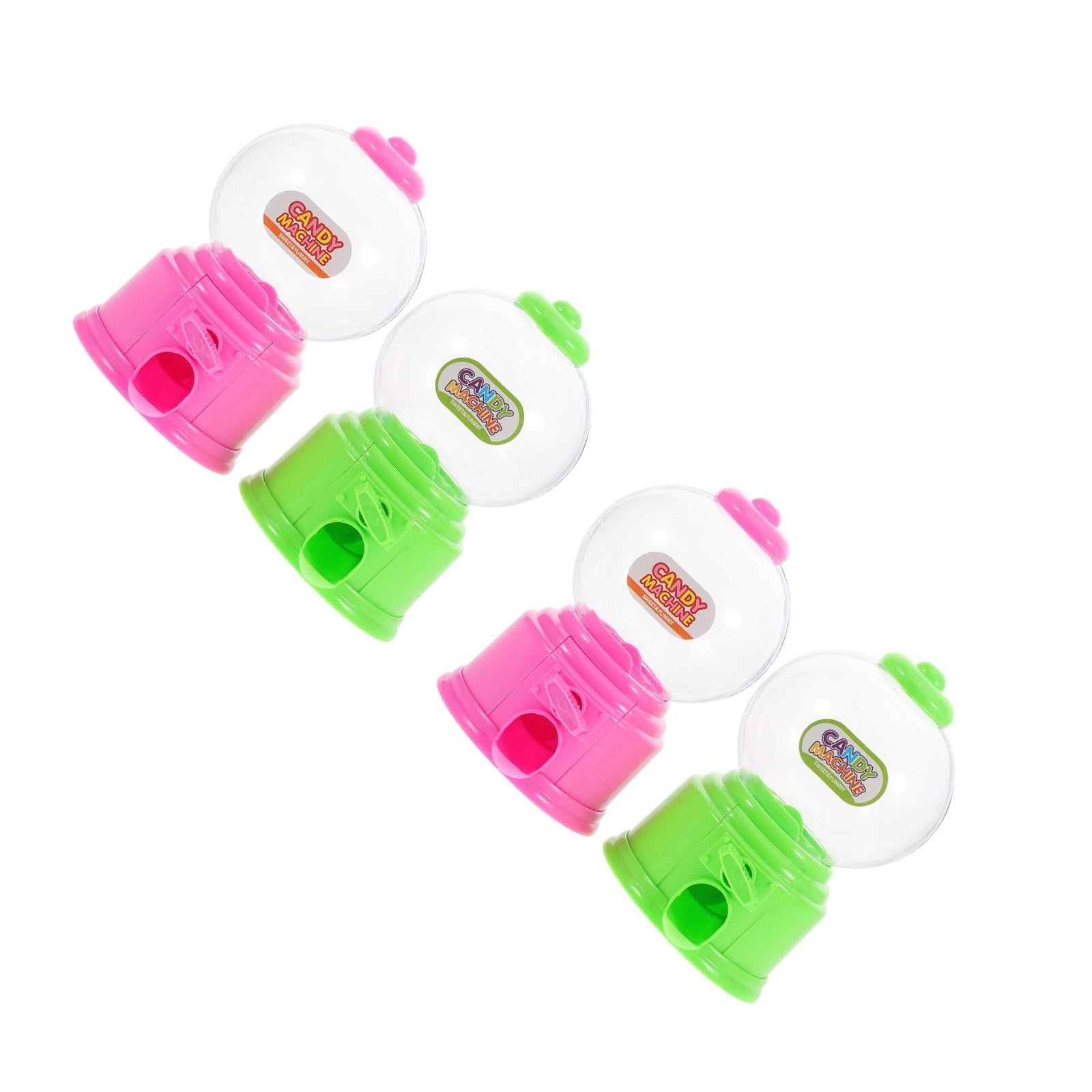 WORGEOUS 4 PCS Machine Candy Dispenser Mini Bubble Gum Machine Small ...