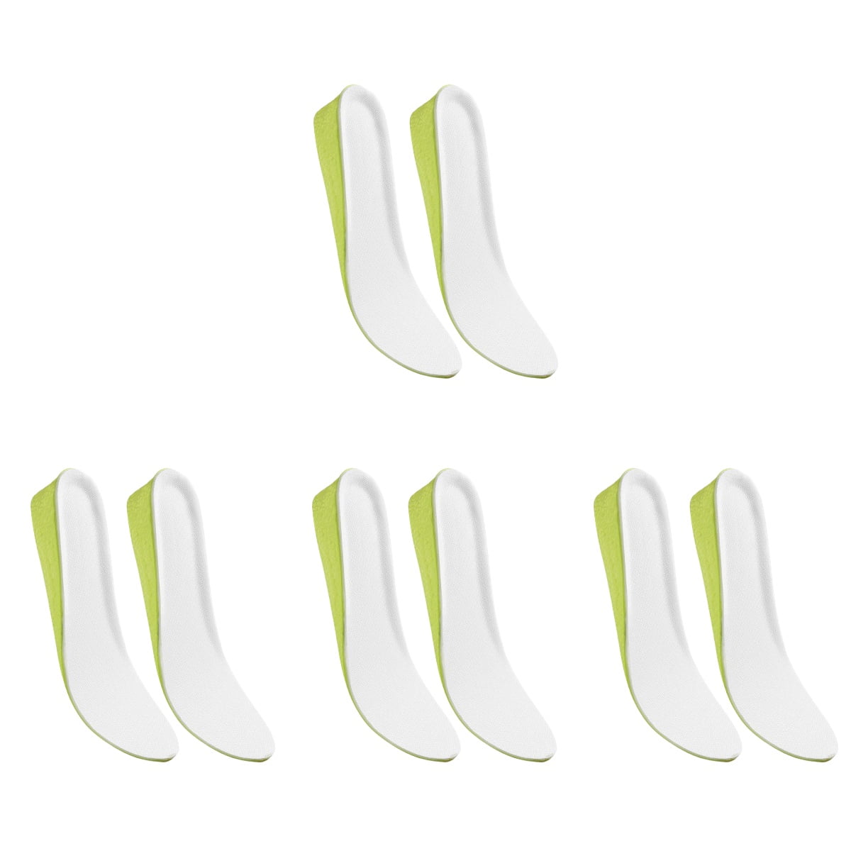WORGEOUS 4 Pairs Height Increasing Sports Shoe Insoles Height Booster ...