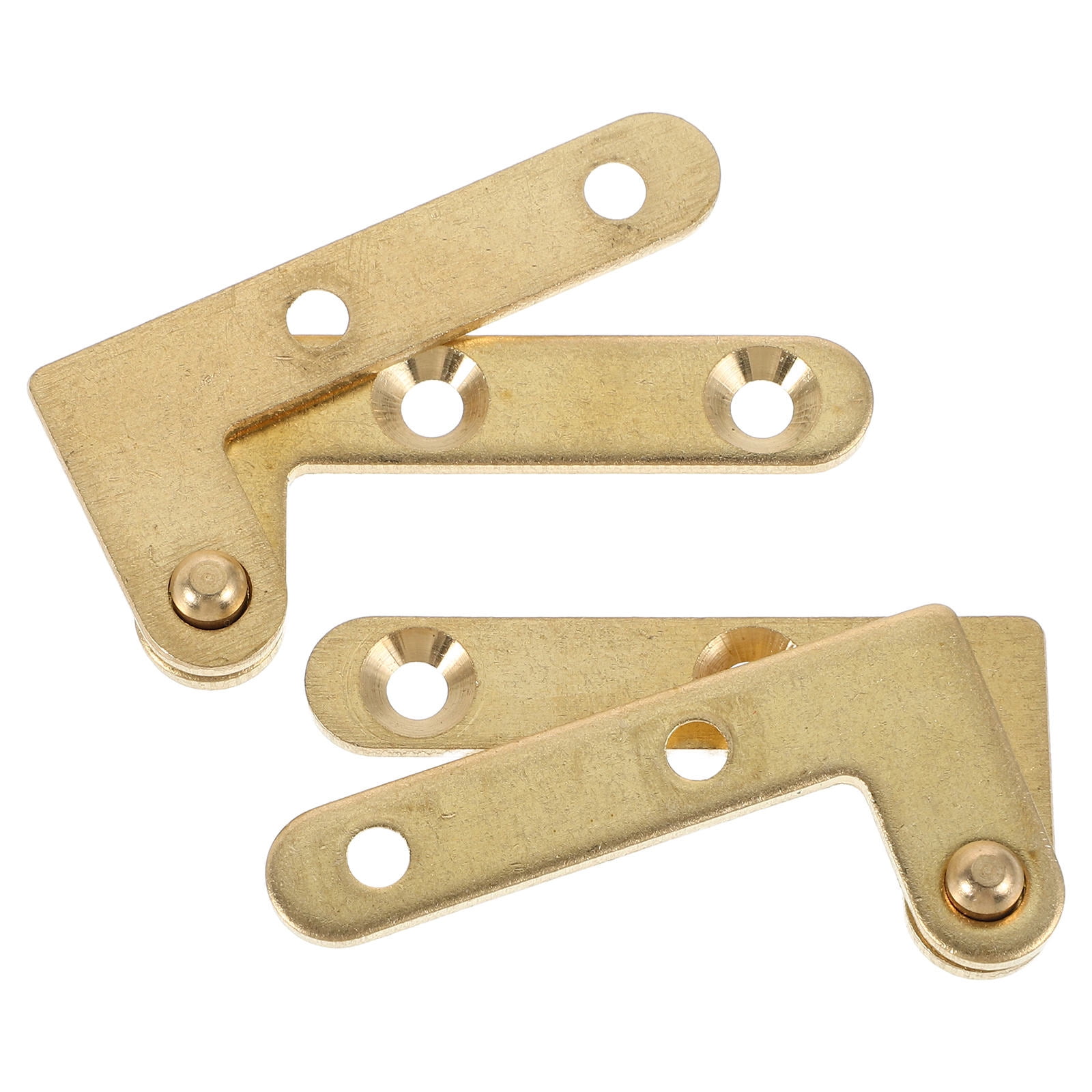 WORGEOUS 4 Pairs Retro Hidden Door Hinges Antique Copper Pivot Hinges ...