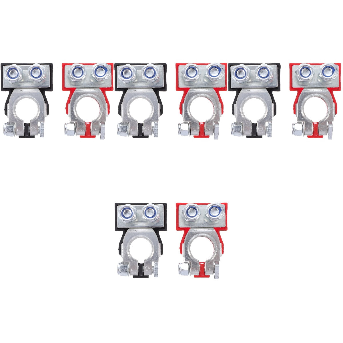 WORGEOUS 4 Pairs of Battery Terminal Clamps Thickened Battery Connector ...