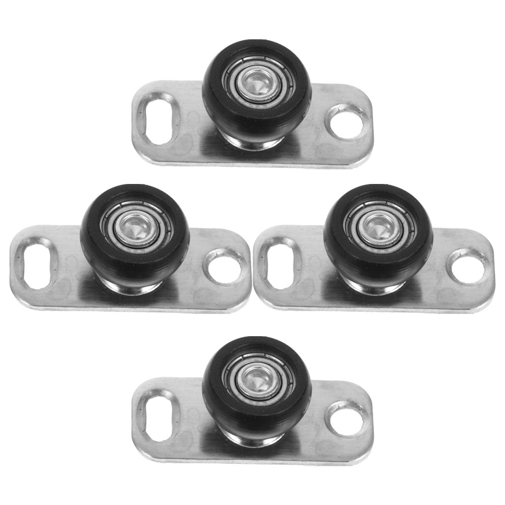WORGEOUS 4 Pcs Bottom Stainless Steel Floor Guide Closet Sliding Door ...