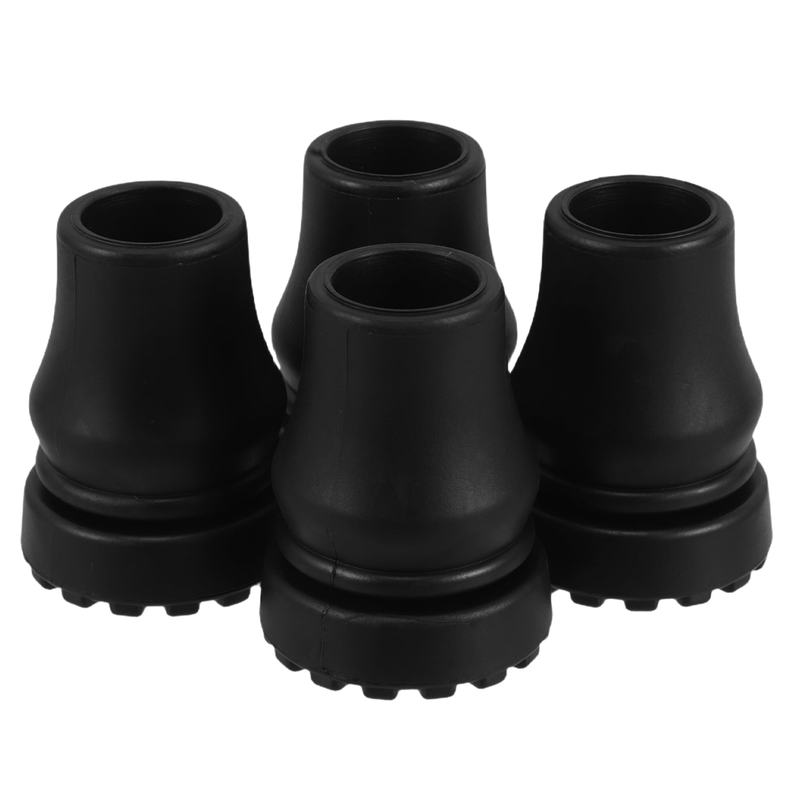 WORGEOUS 4 Pcs Cane Tip Heavy Duty Rubber Tips for Walking Sticks Black ...