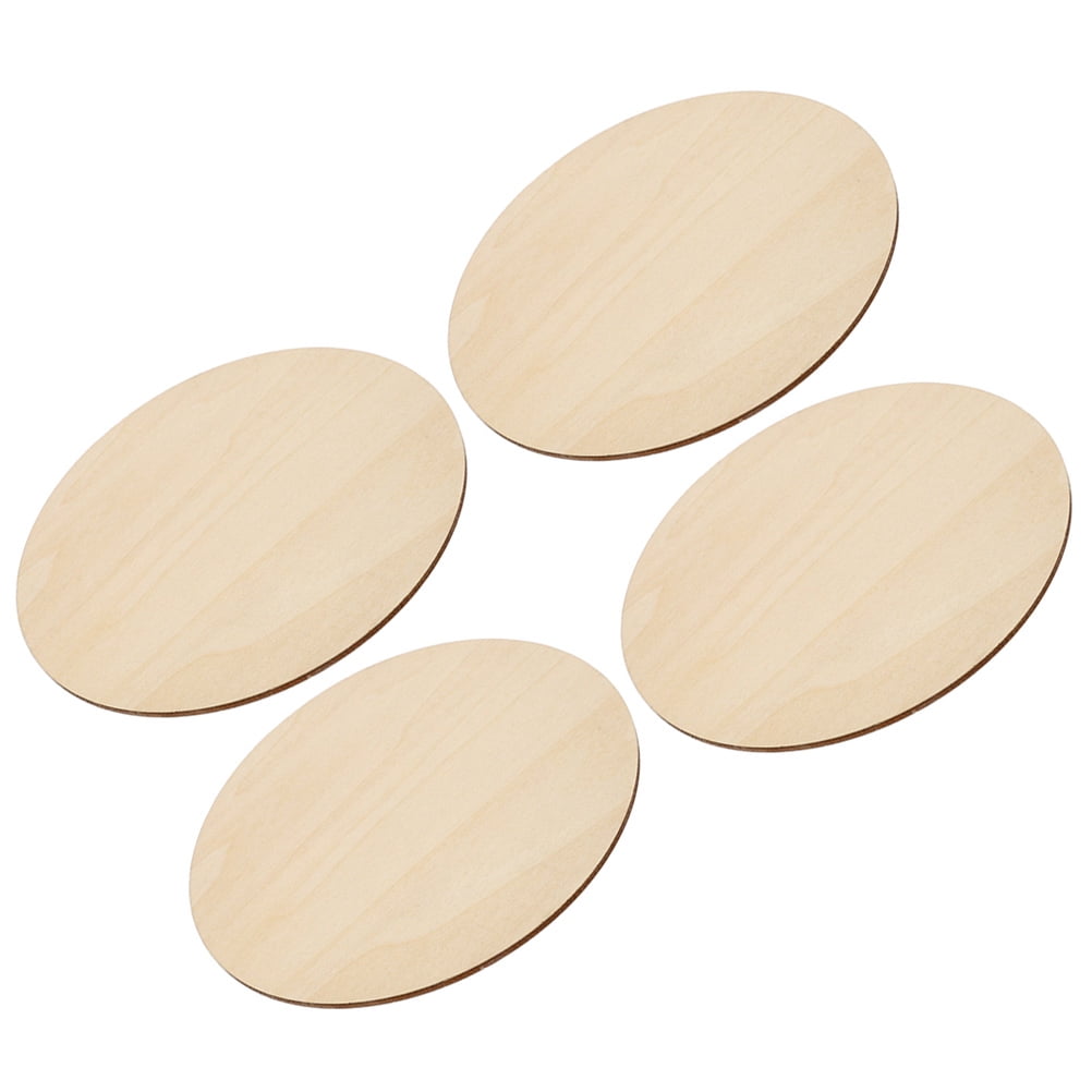 WORGEOUS 4 Pcs Circles Log Slice DIY Round Wood Chips Crafts - Walmart.com