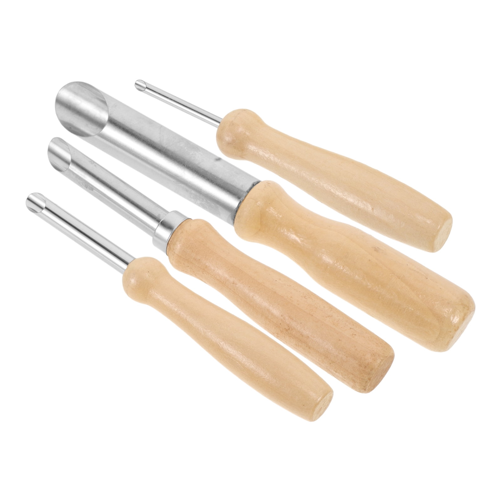 Pottery Tools for DIY 4 Pcs Clay Hole Cutters with Wooden Handle ...