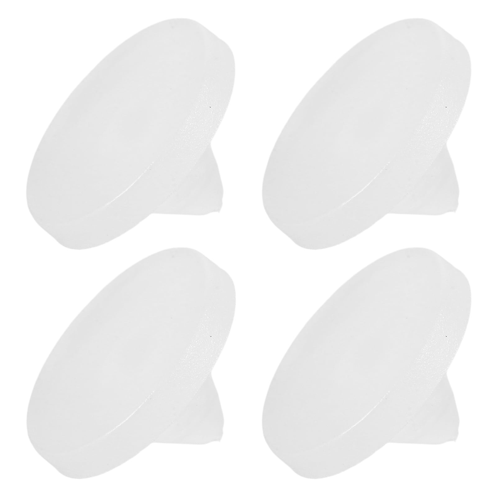 WORGEOUS 4 Pcs Clutch Pedal Pad Stopper Car Switch Rotary Board White ...