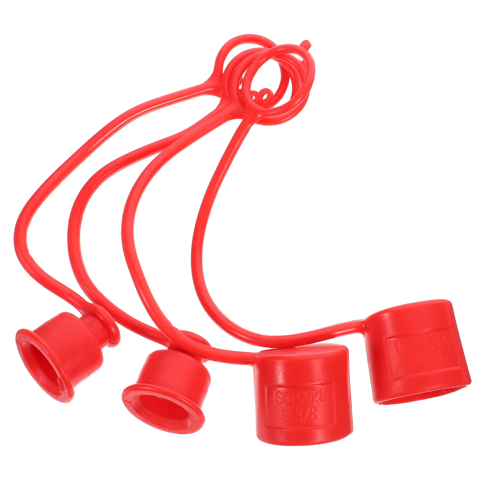 WORGEOUS 4 Pcs Connector Dust Covers Quick Connector Cap 20.00X3.00X3 ...