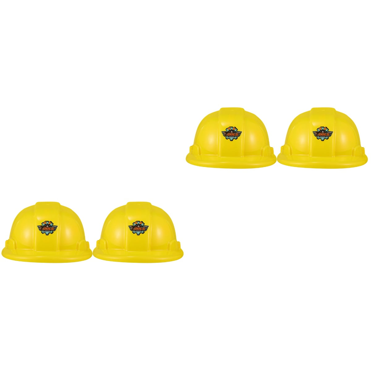 WORGEOUS 4 Pcs Construction Party Hats Kids Plastic Hats Construction ...