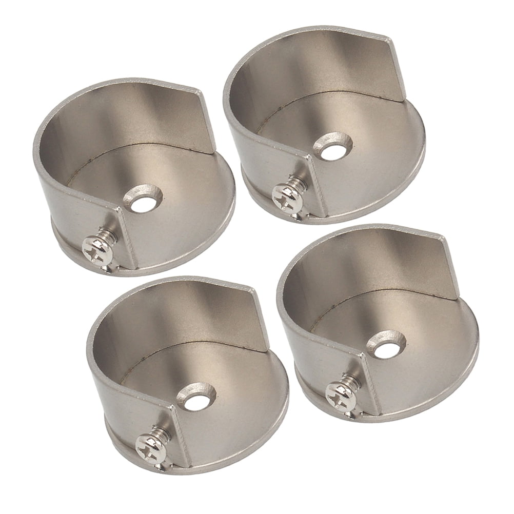 WORGEOUS 4 Pcs Curtain Rod Holder for Room Closet Bracket Label ...