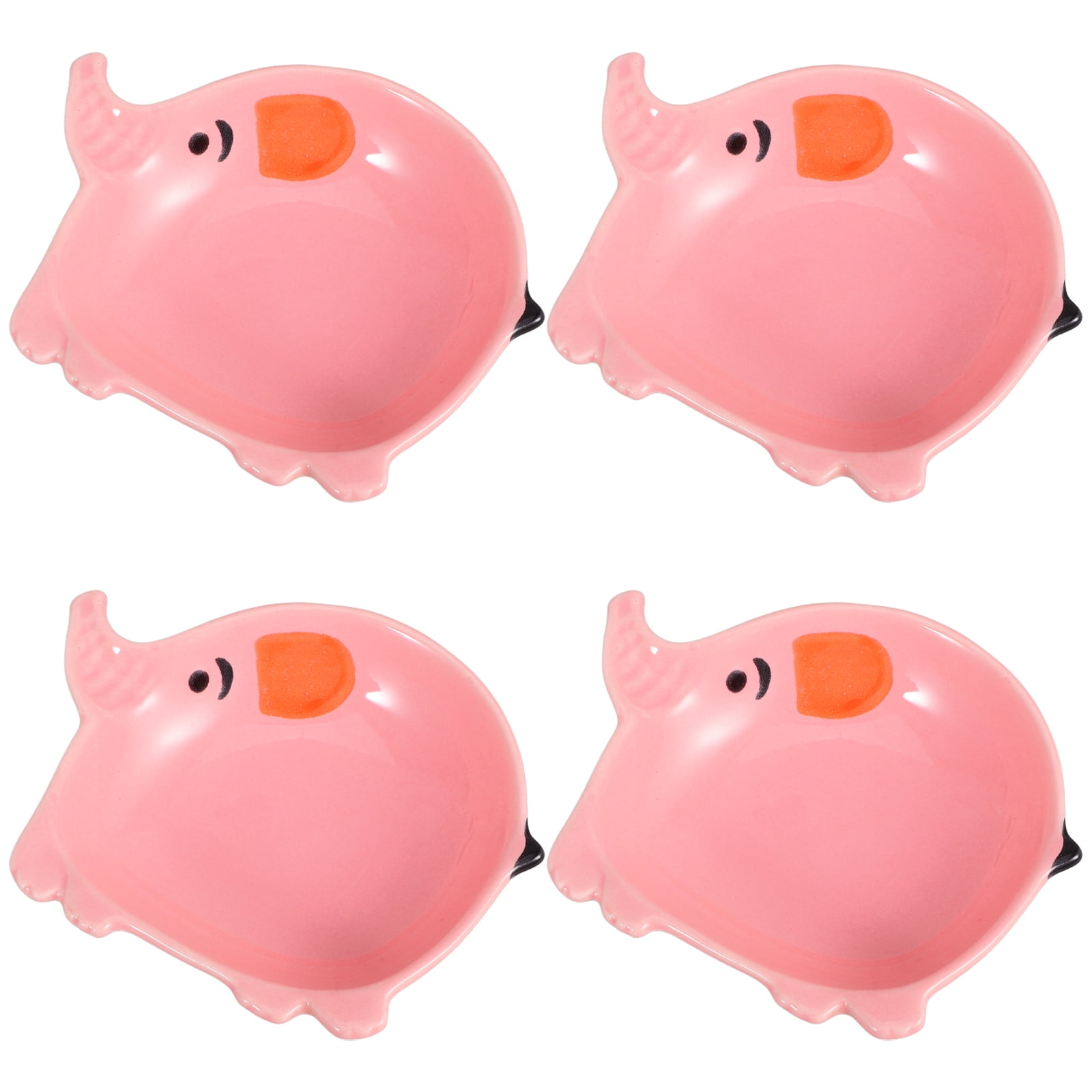 WORGEOUS 4 Pcs Cute Tray Tea Holders for Bags Ceramic Saucer - Walmart.com