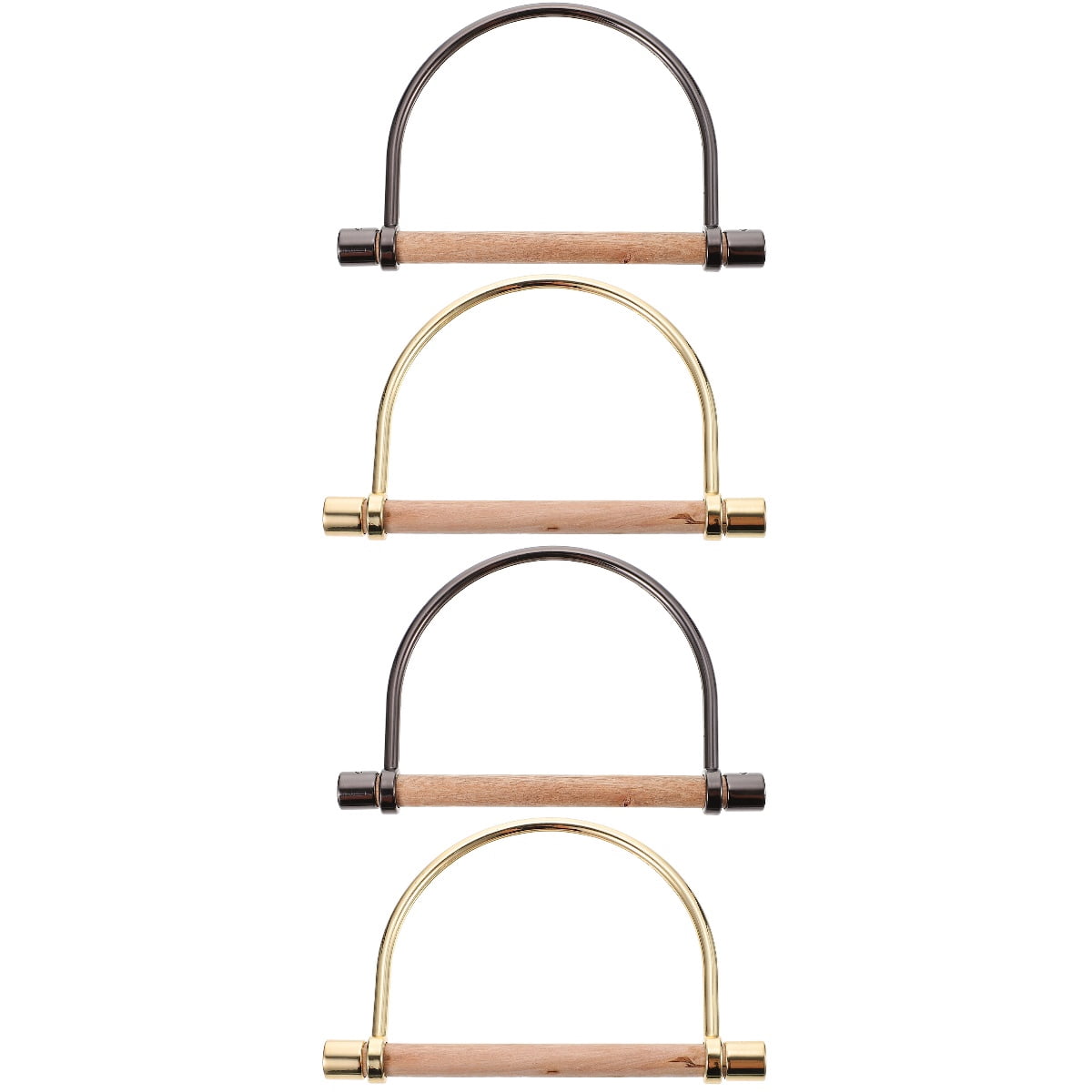 WORGEOUS 4 Pcs D Ring Bag Handles Simple DIY Handbag Handles Bag ...
