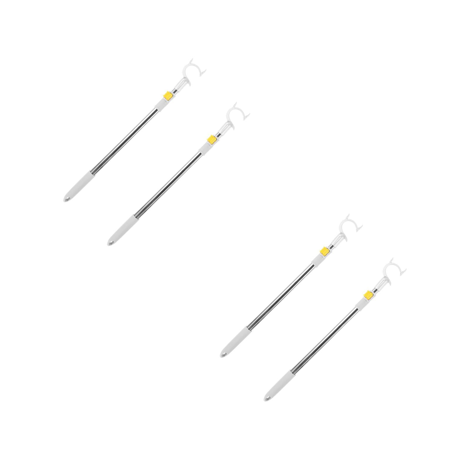 WORGEOUS 4 Pcs Extend Reaching Stick Clothesline Prop Closet Pole Stick ...