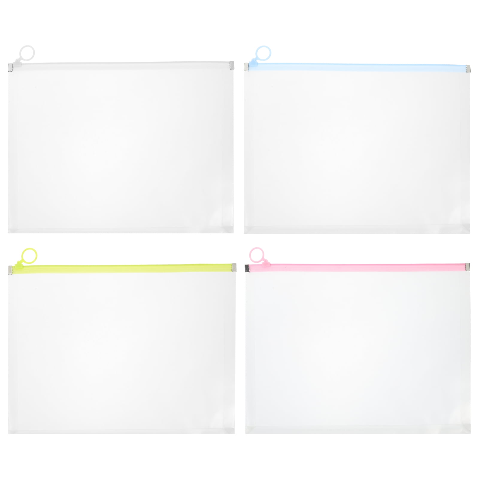 WORGEOUS 4 Pcs File Holder Filing Boxes with Lids Hanging Files Office ...