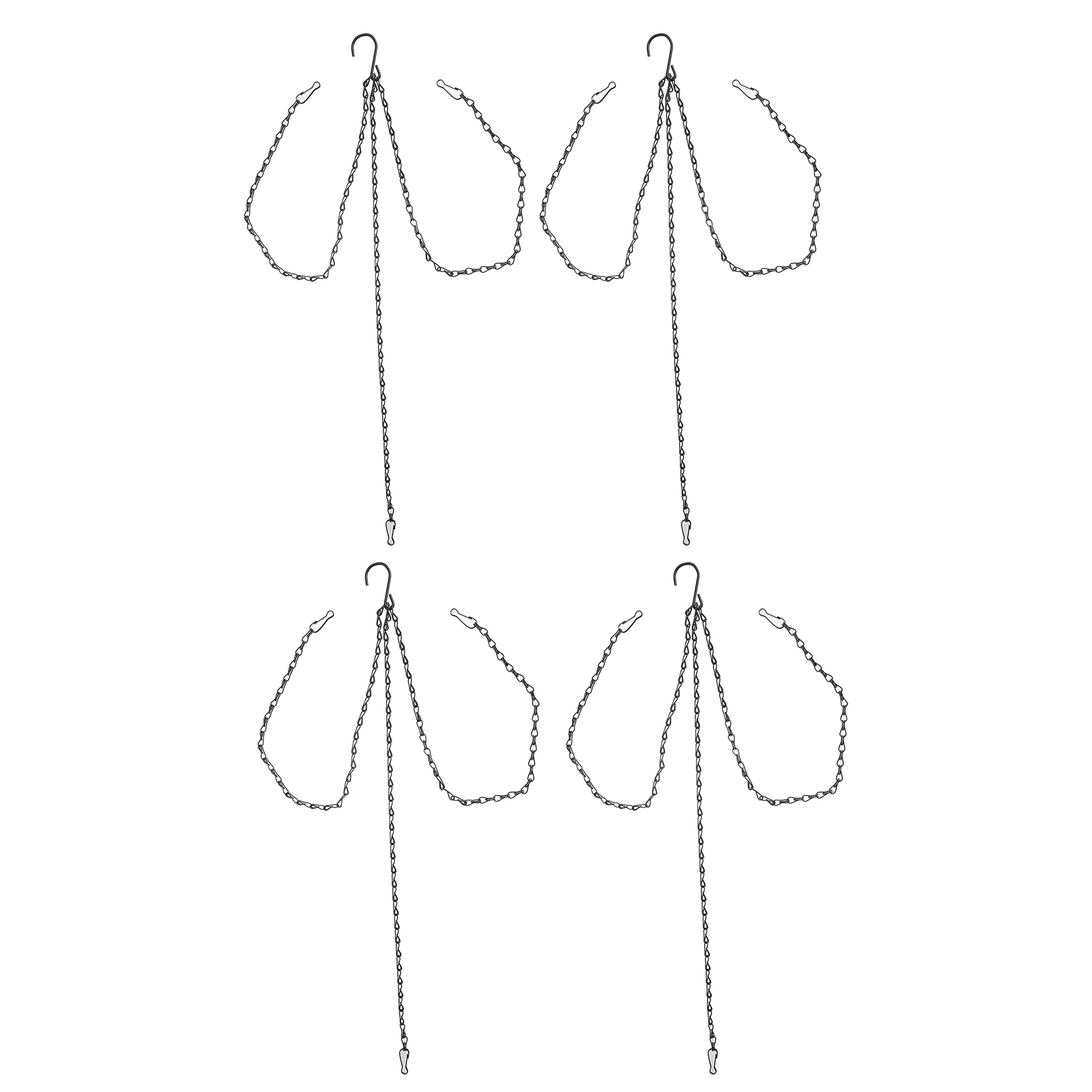 WORGEOUS 4 Pcs Flower Basket Iron Chain Hanging Chains Plant Hanger ...