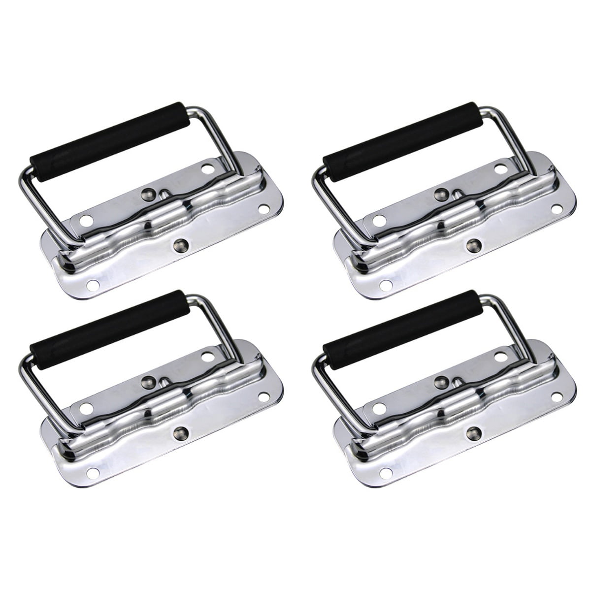 WORGEOUS 4 Pcs Folding Handle Spring Loaded Case Handle Practical ...
