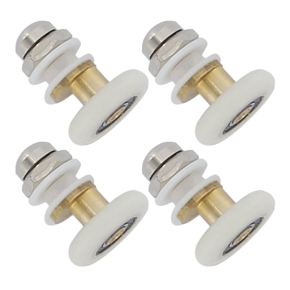 WORGEOUS 4 Pcs Framed Shower Door Bottom Seal Bathroom Sliding Wheels ...